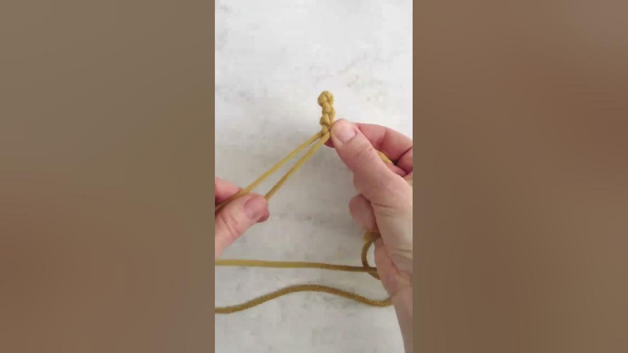 Fonott zsinór készítése - zsinór fonása - YouTube