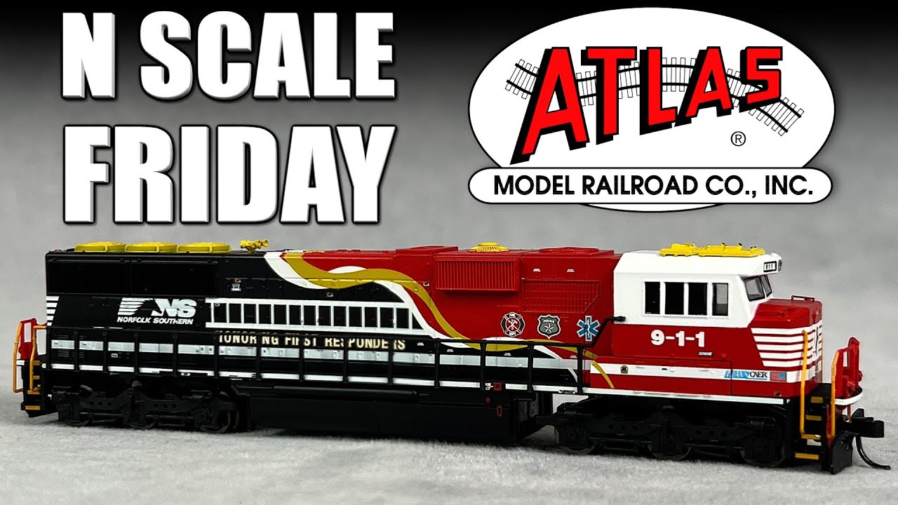 EMD SD60E Norfolk Southern 9-1-1 Atlas Master N Scale Friday - YouTube