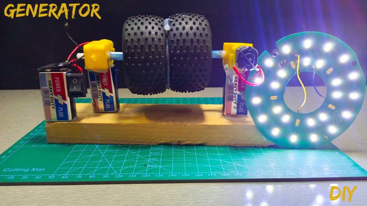 How To Make Generator with Gear Motors || Zee Inventions - YouTube