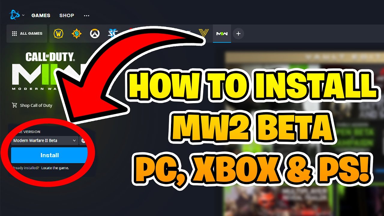 HOW TO DOWNLOAD TO MW2 BETA ON PC/PS & XBOX! - YouTube