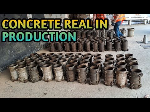 Concrete Trial Mix Process In Real Batching Plant | Ready Mix Concrete ...