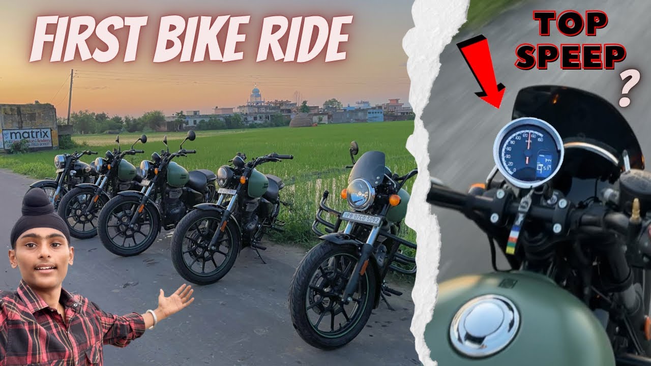 First bike ride || Royal Enfield Di Top Speed ?? 😦 150 + Raman vlogs ...