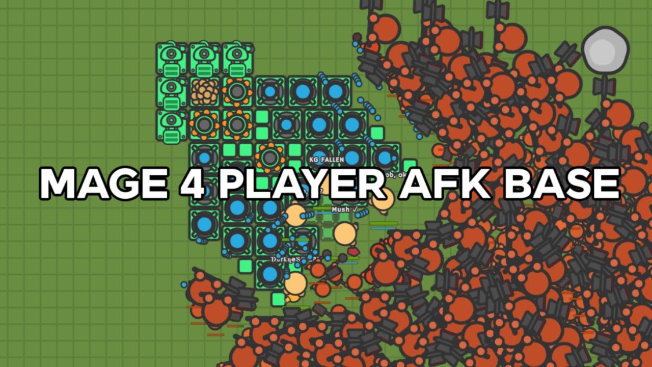 ZOMBS.io | ALL MAGE CORNER BASE | 4 PLAYER AFK - YouTube