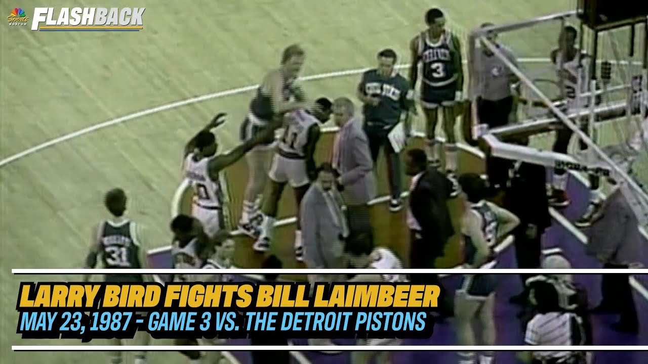 FLASHBACK: The time Larry Bird and Bill Laimbeer got into a fight ...
