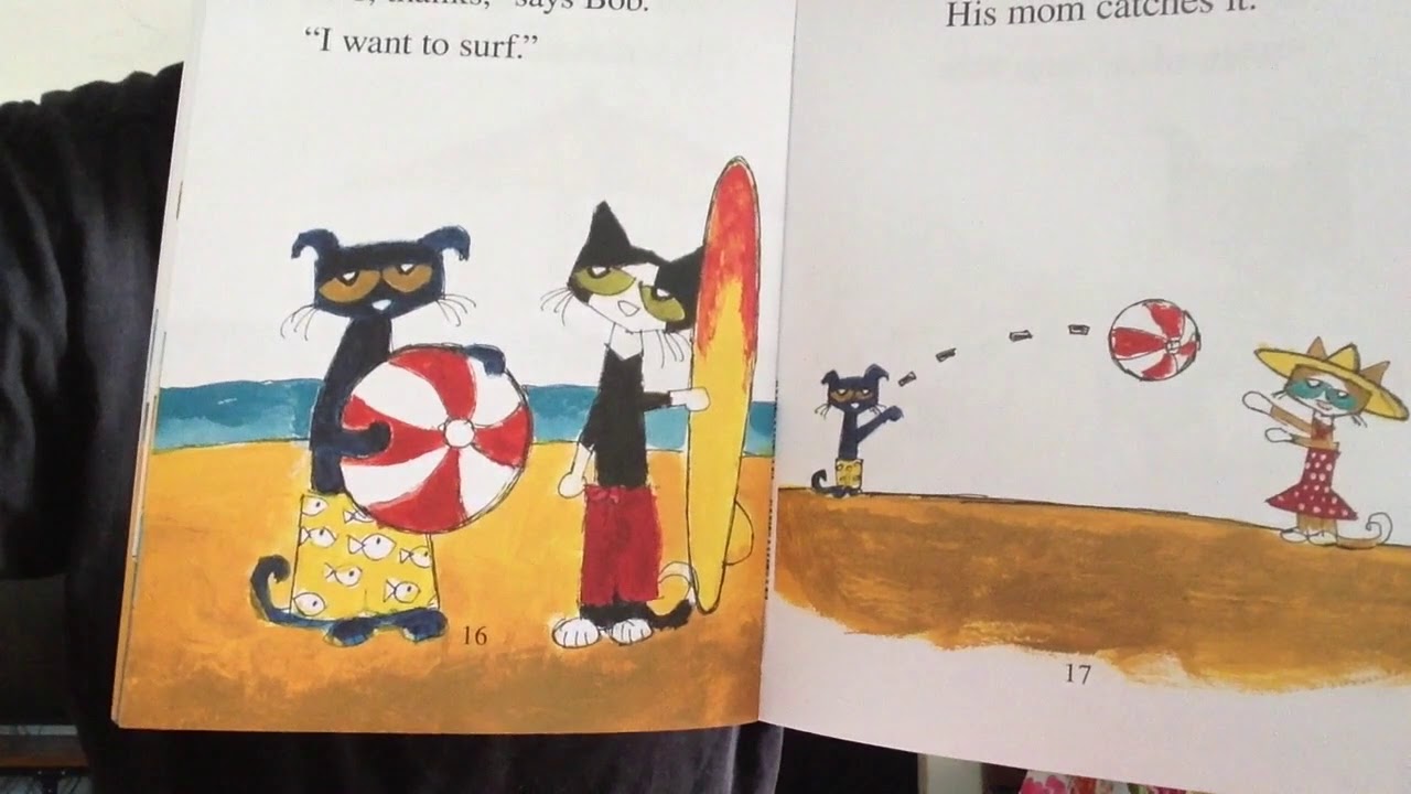 Pete the Cat: Pete At The Beach - YouTube