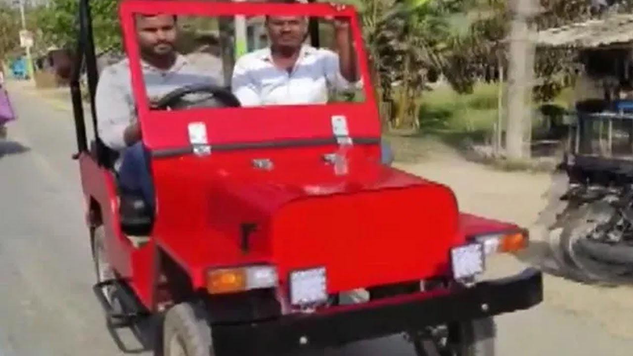 A Car Mechanic In Azamgarh Makes A 'Mini Thar' - YouTube