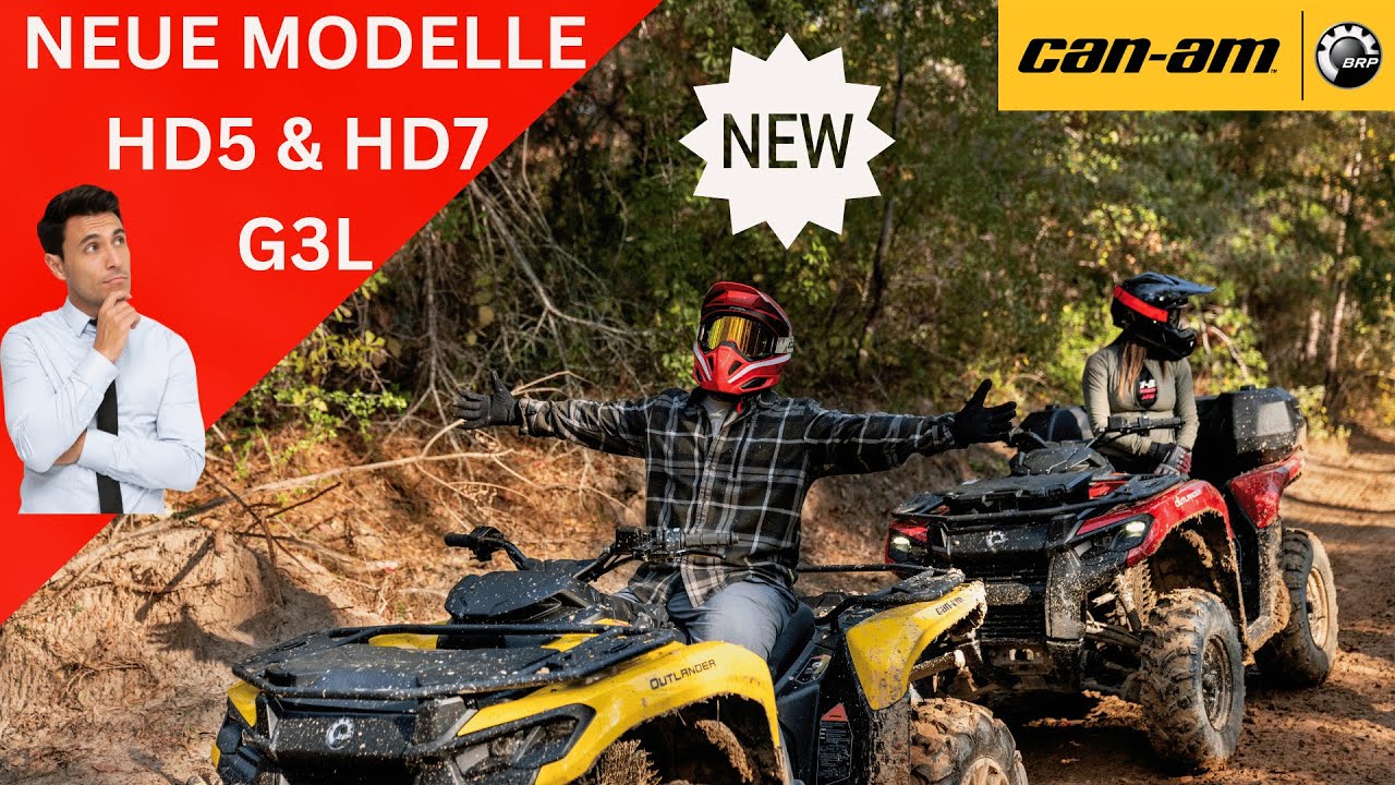 Can Am Outlander HD5 und HD7 Pro Modell 2023 oder schon 2024? Neue G3L ...