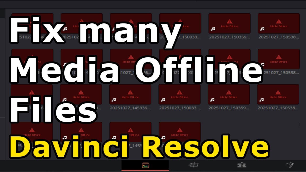 Media Offline - Davinci Resolve - Fix and Convert MULTIPLE Videos at ...
