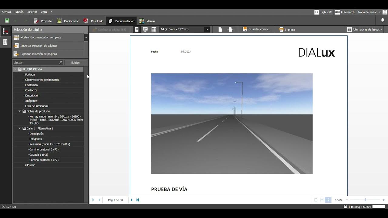 TUTORIAL - CREAR INFORME PDF DE ESTUDIO LUMÍNICO UTILIZANDO DIALUX EVO 10.1 - YouTube