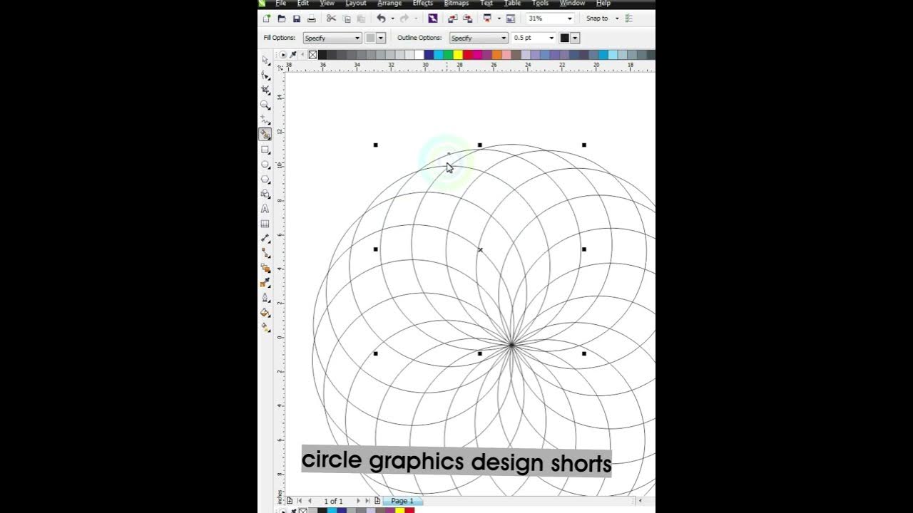 Circle Graphics Design shorts #coreldrawtutorial #shorts #graphicdesigner - YouTube