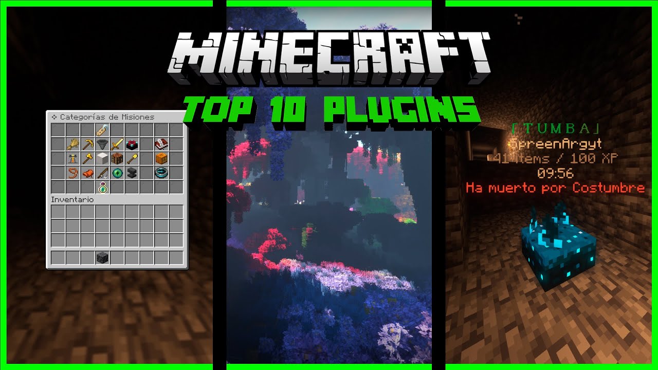 📌TOP 10 MEJORES PLUGINS para SERVIDOR SURVIVAL de MINECRAFT 🔥 (Angelchest, Jobs, Quests..) - YouTube