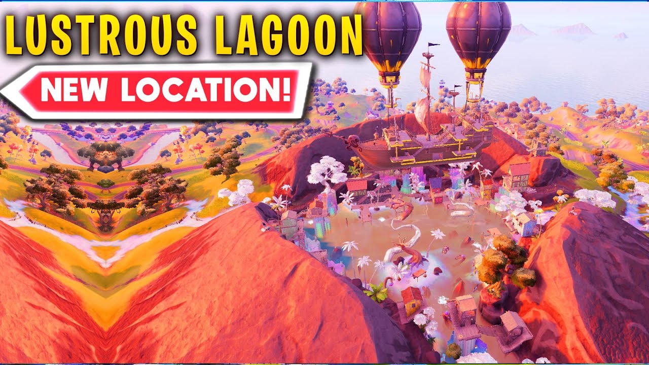 LUSTROUS LAGOON Location - Fortnite Chapter 3 Season 4 Map UPDATE - YouTube