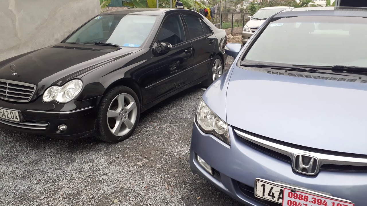 Honda civic 2006 VS Mercedes Benz 2005 - YouTube