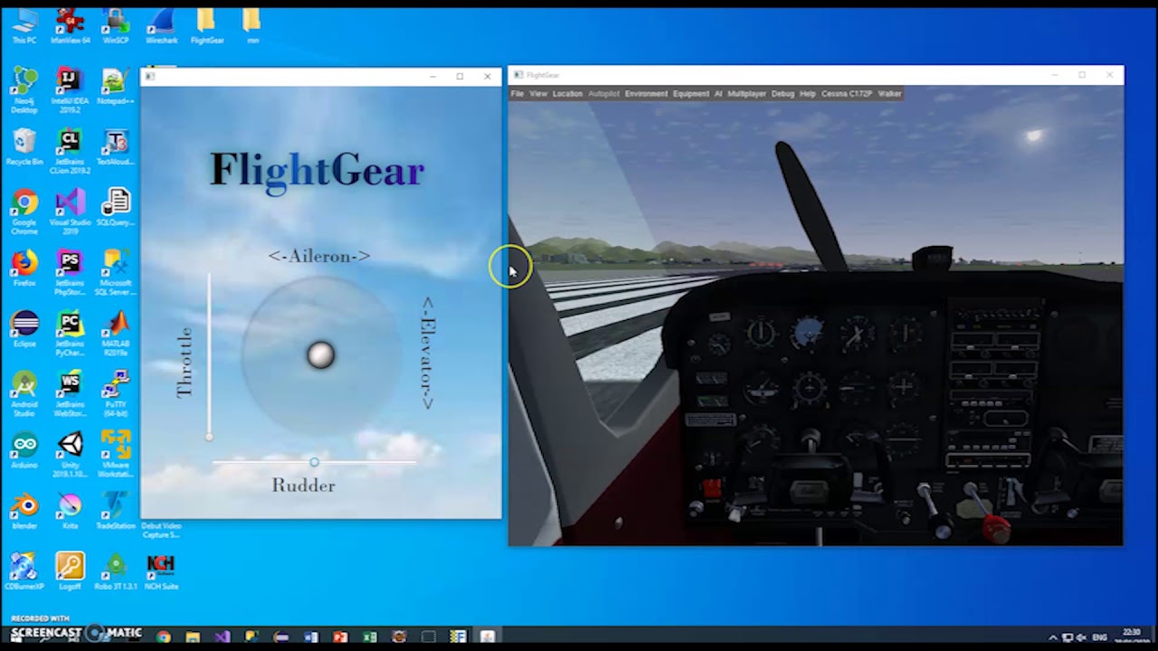 FlightGear Project Advanced Software Development - YouTube