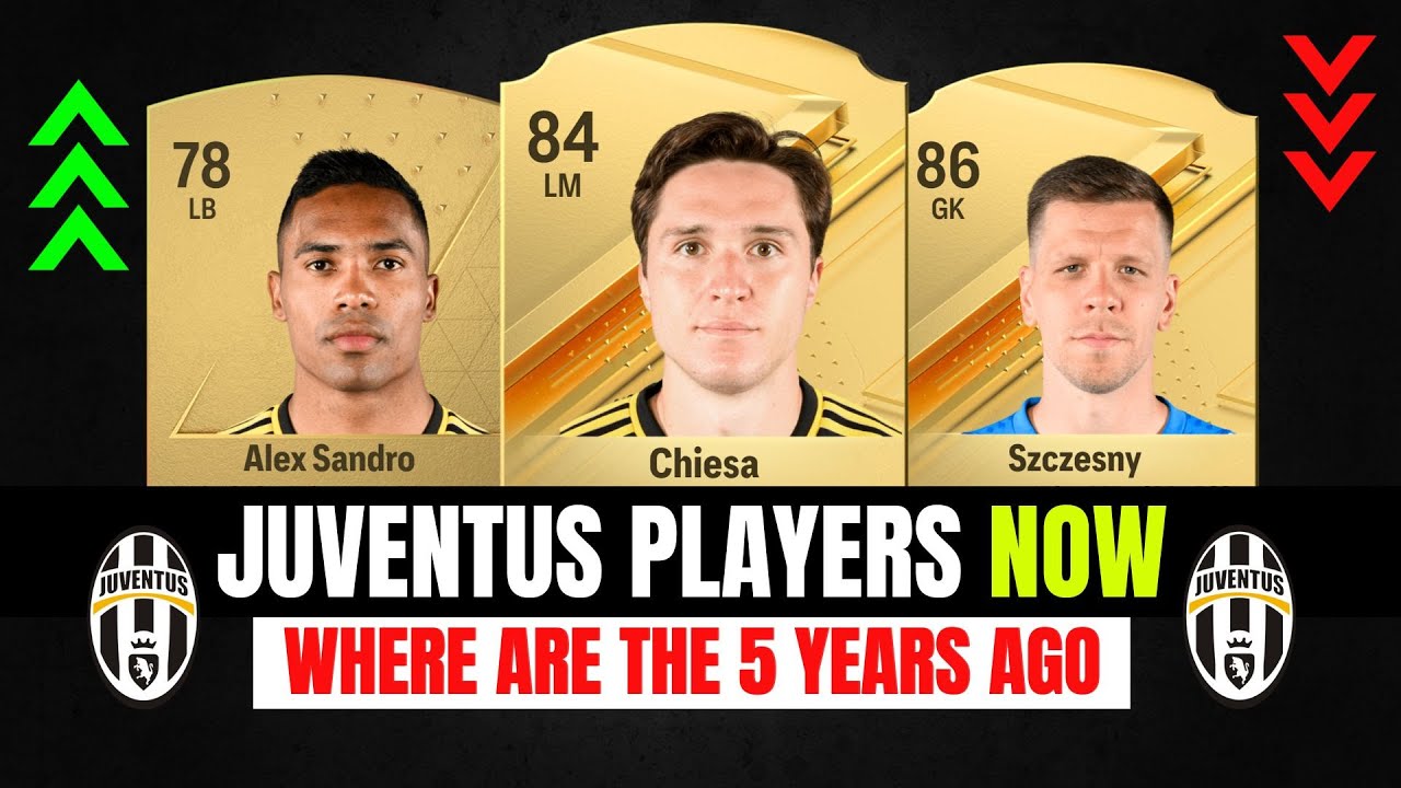 FC24 Juventus Players NOW where are they 5 Years ago - YouTube