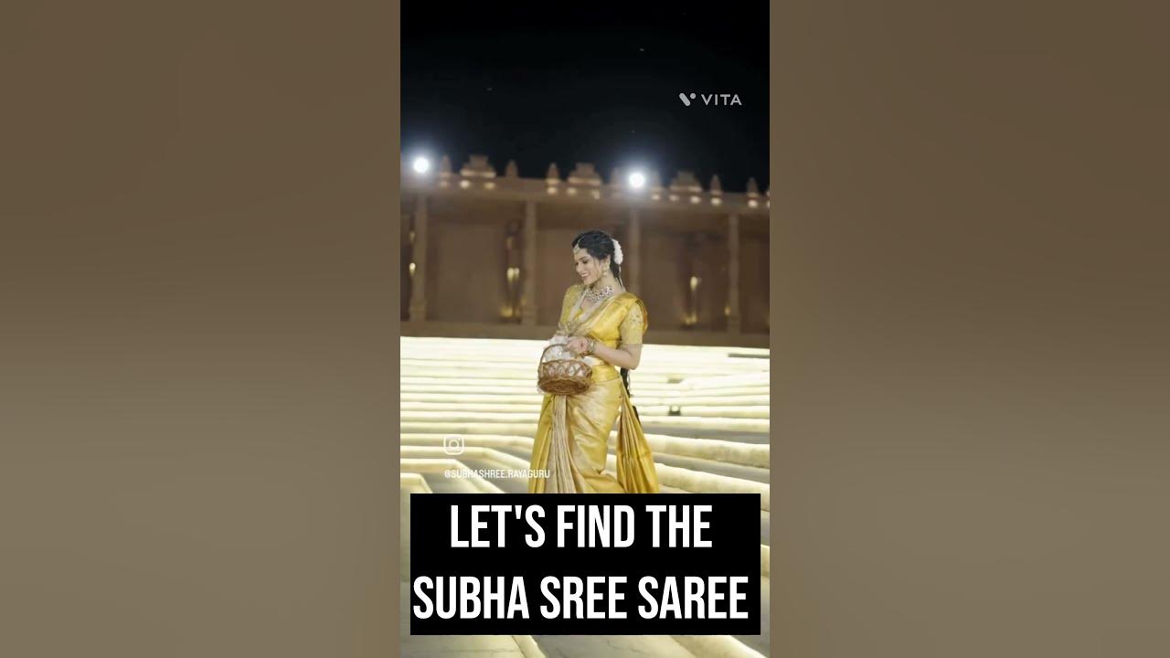 Recreating subha sree saree outfit 💛 💛🌼🌼🌼 - YouTube