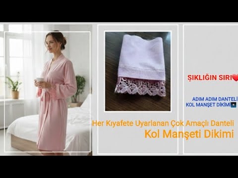 KİMSE İNANMADI! 😱 Bu Şıklık İşte Dantelin Büyüsü: Katlı Güpür Kol Manşeti #kolmanşeti #diy #dikiş 