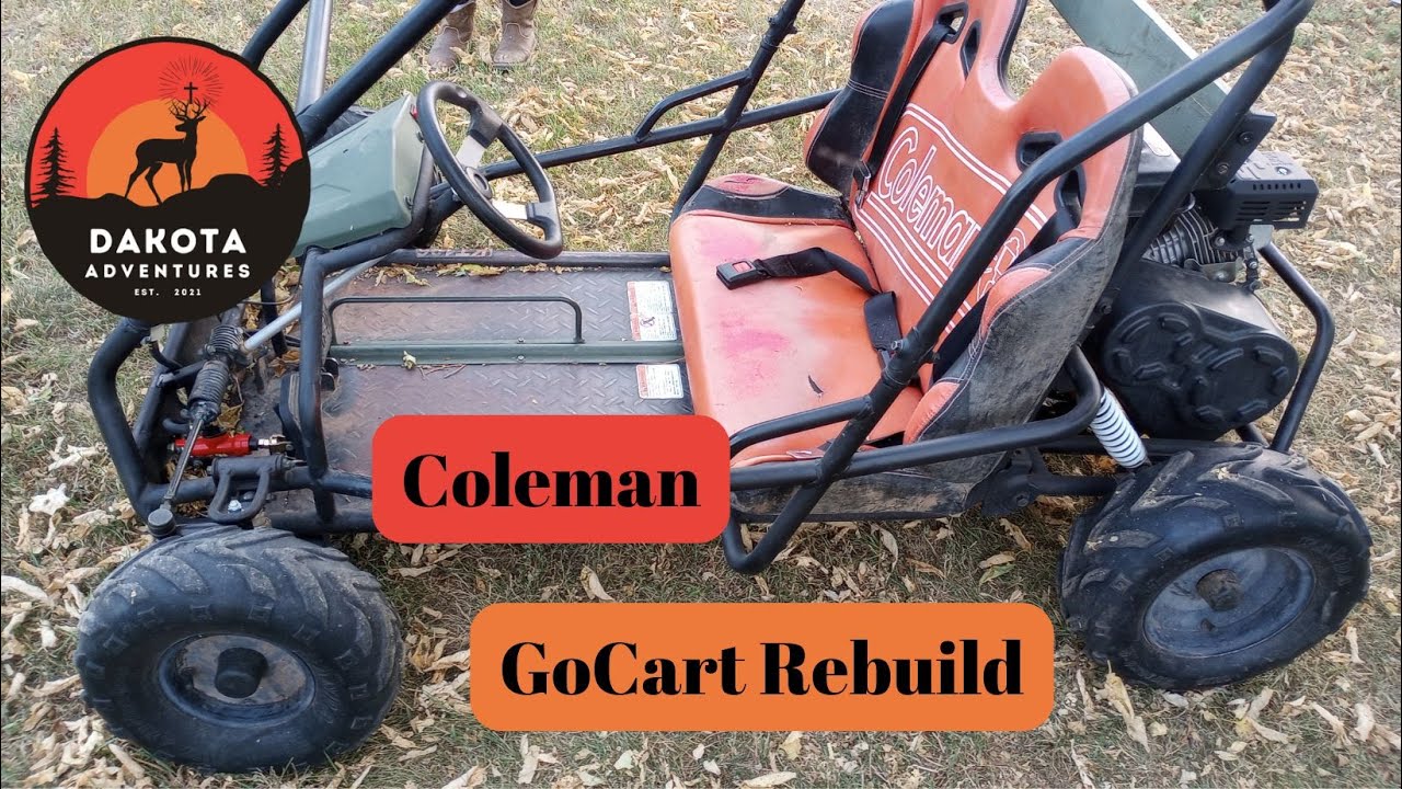 Coleman go cart scrap rebuild - YouTube