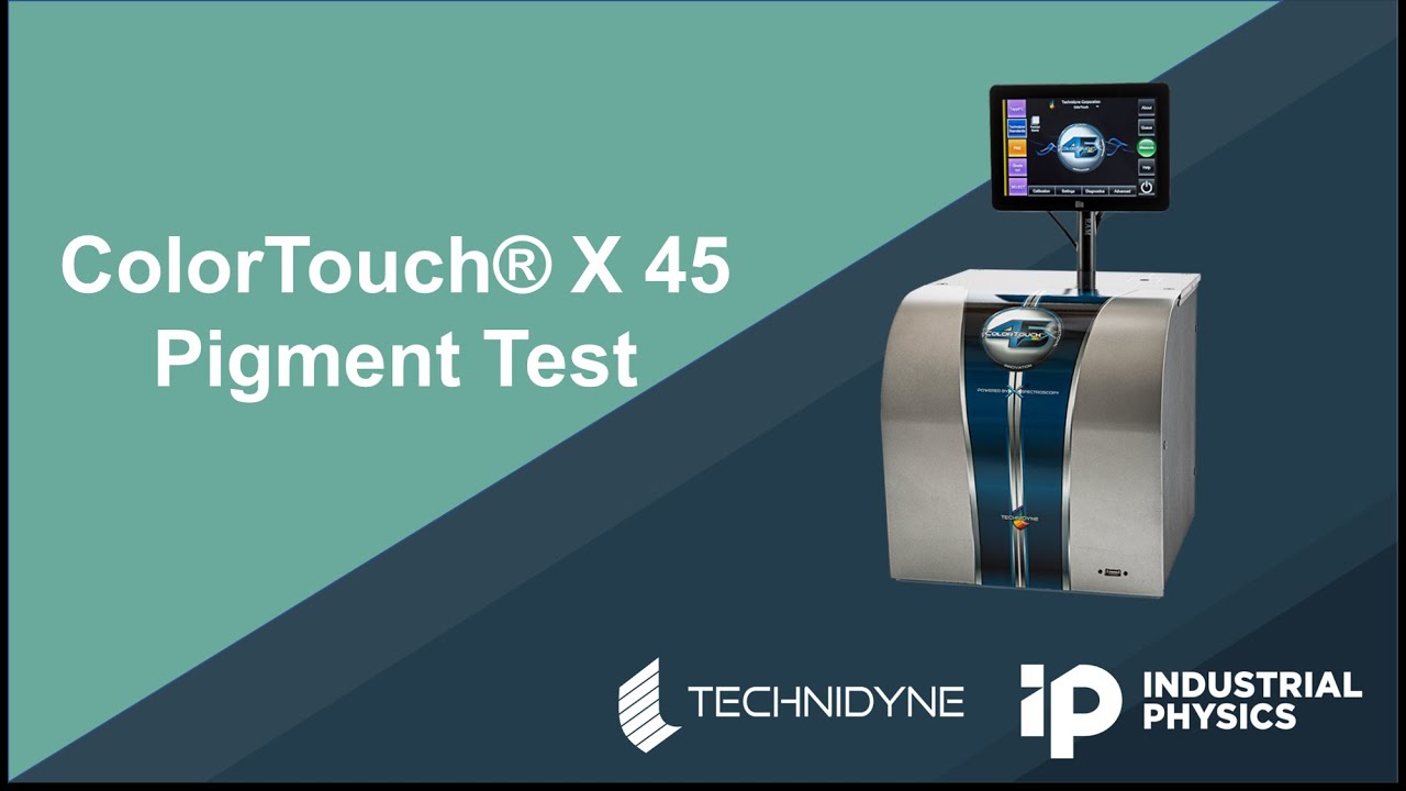 ColorTouch® X 45 Pigment Test: Mastering Color Quality - YouTube