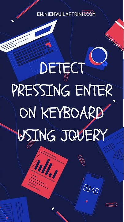 detect pressing Enter on keyboard using jQuery - YouTube