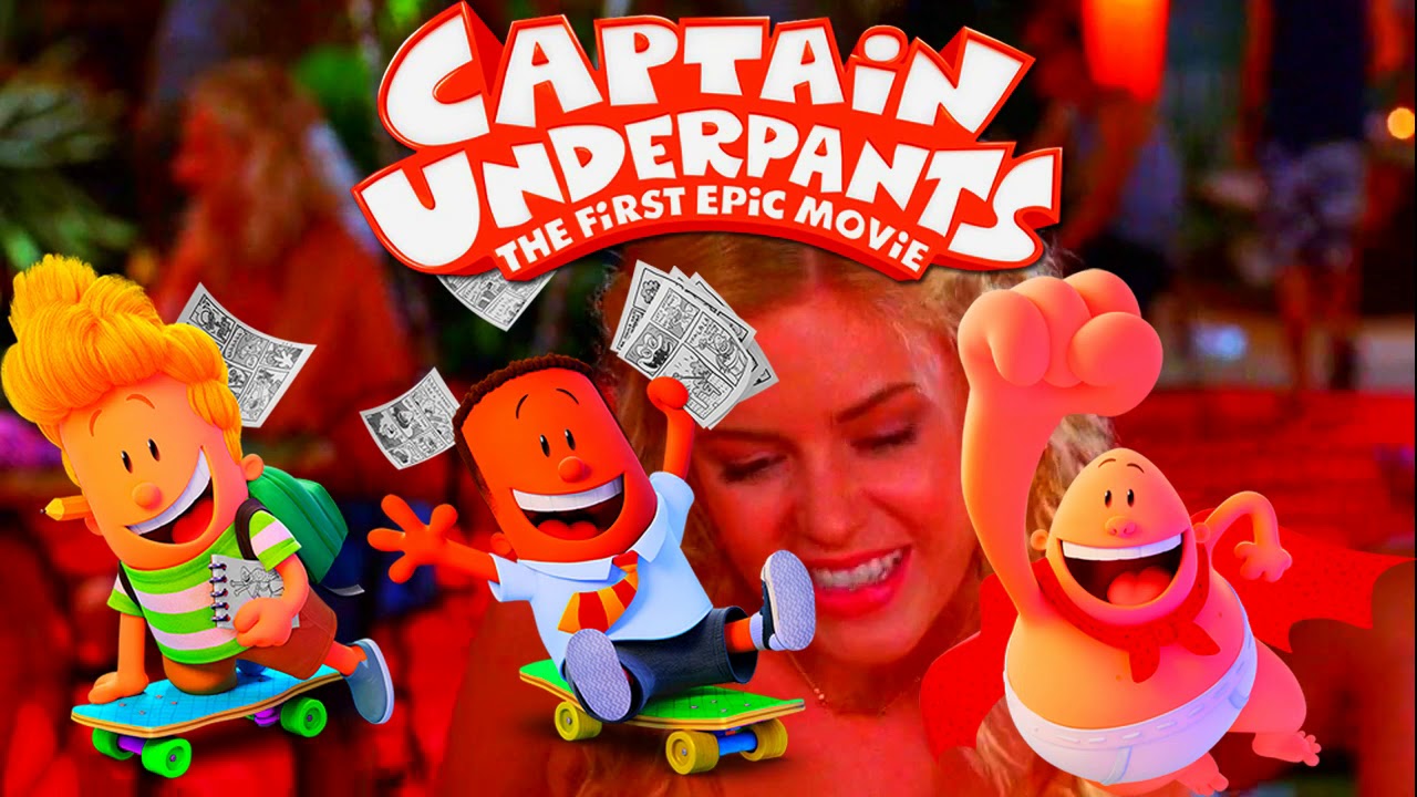 Captain Underpants The First Epic Movie - Title Card (with Scooby-Doo ...