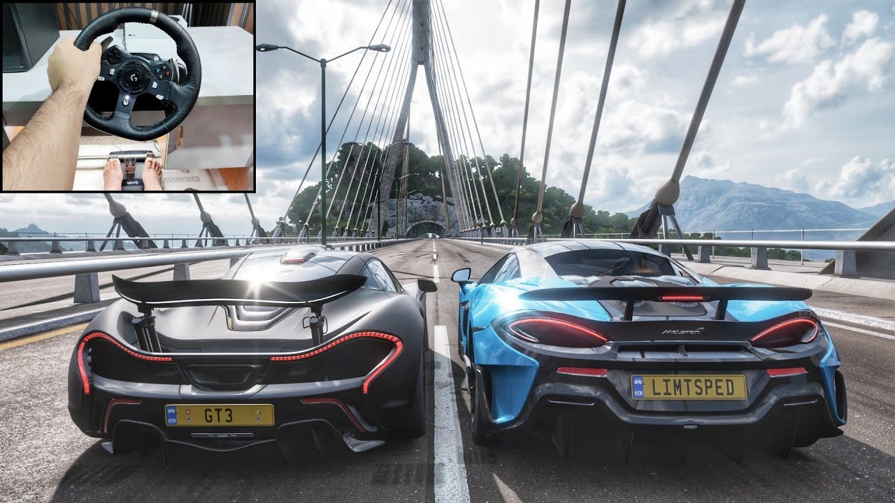 McLaren P1 & McLaren 600LT | Forza Horizon 5 | Steering Wheel gameplay ...