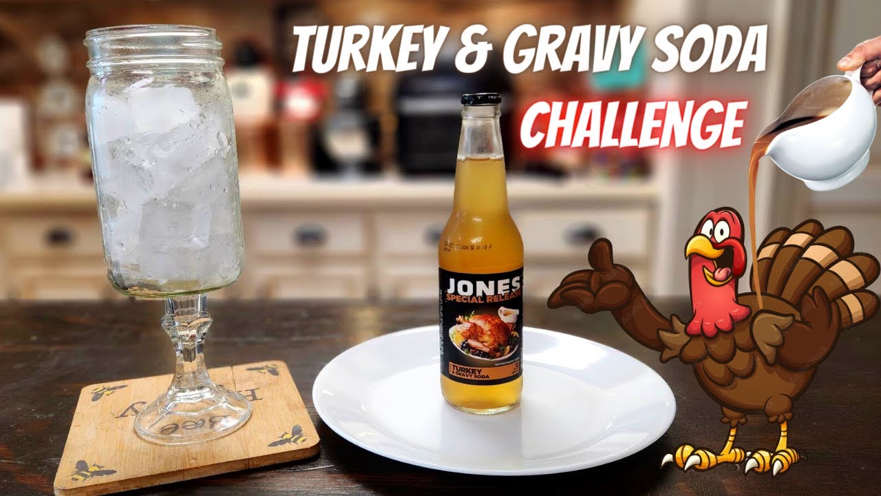 Jones Turkey & Gravy Soda Chug Challenge Live review (at the end) - YouTube