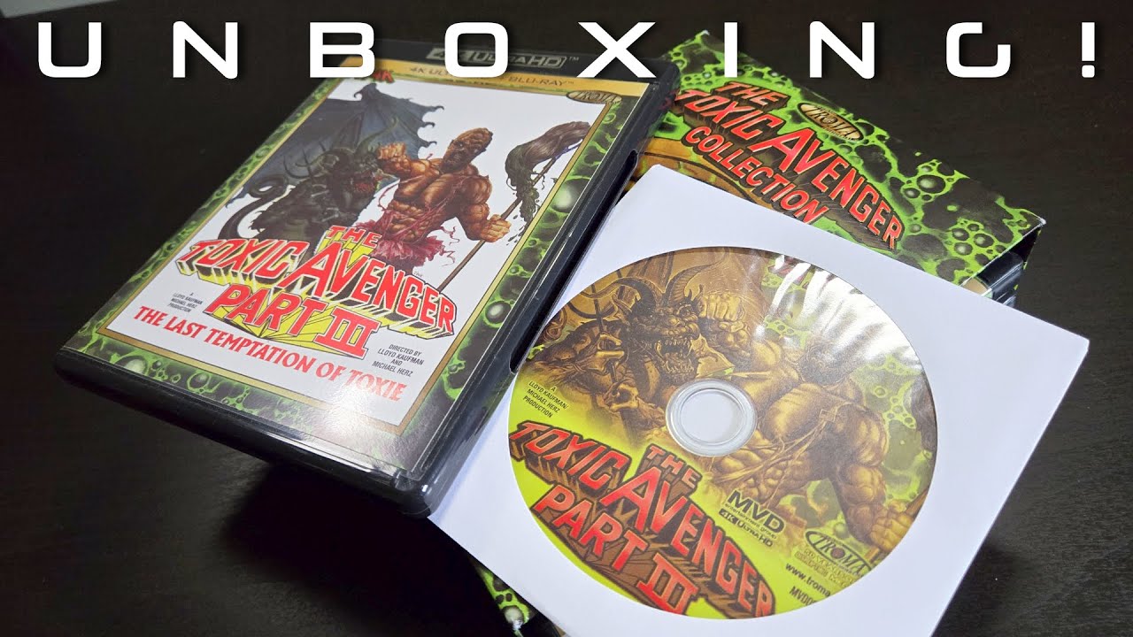 The Toxic Avenger Part III: The Last Temptation of Toxie 4K Blu-ray ...