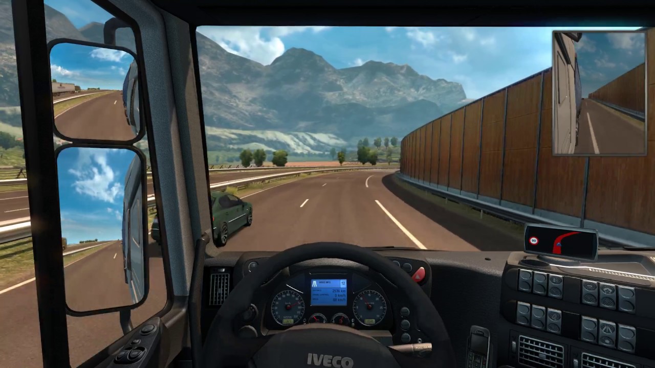 ETS2 Iveco Stralis Lyon to Verona Logitech G29 + H-Shifter Range ...