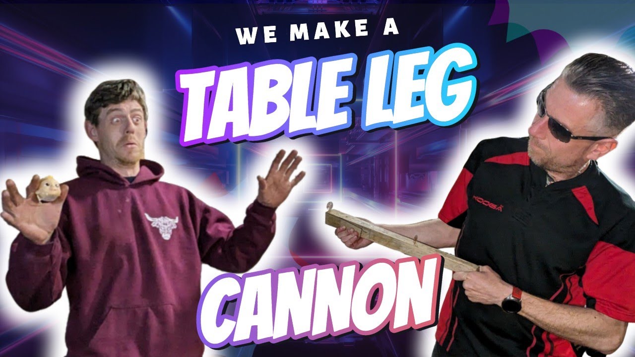 Table Leg Cannon #experiment #science - YouTube