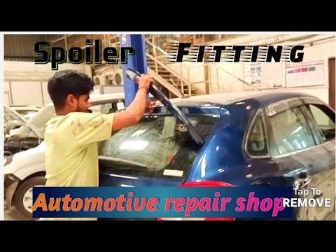 Maruti suzuki Baleno Car spoiler fitting.process How to fix spoiler in ...