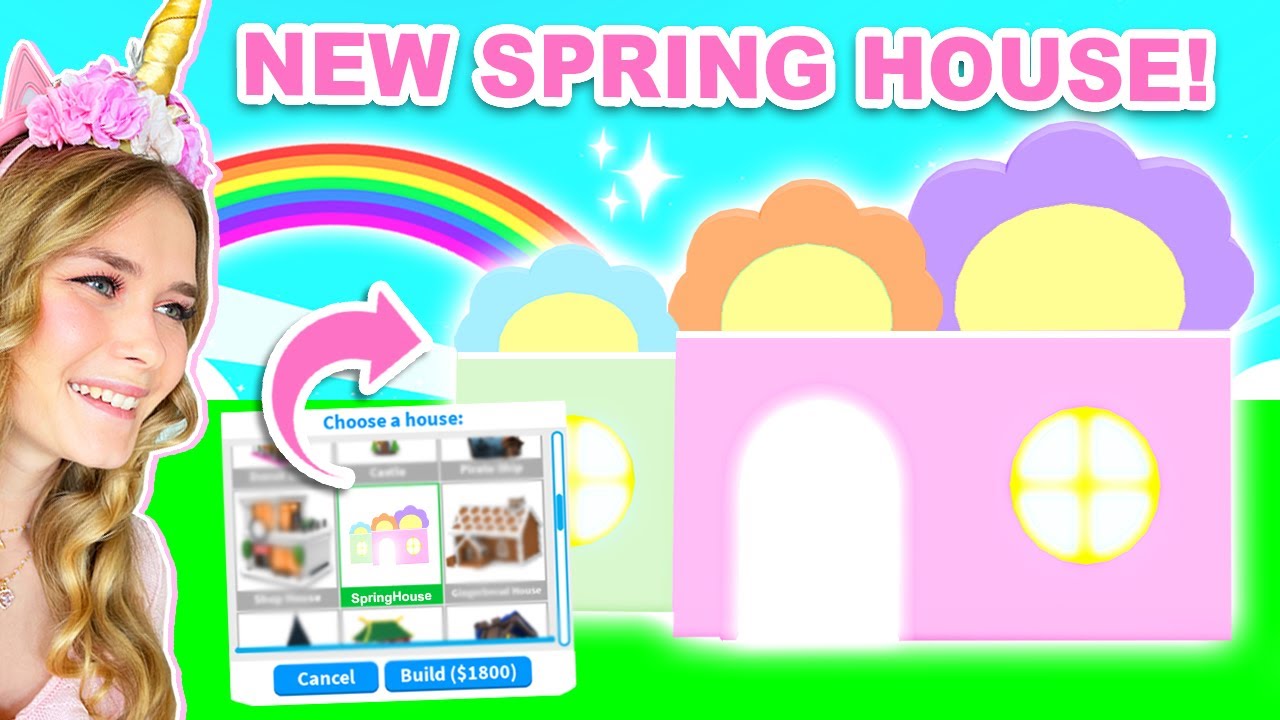 *NEW* SPRING HOUSE In Adopt Me! (Roblox) - YouTube