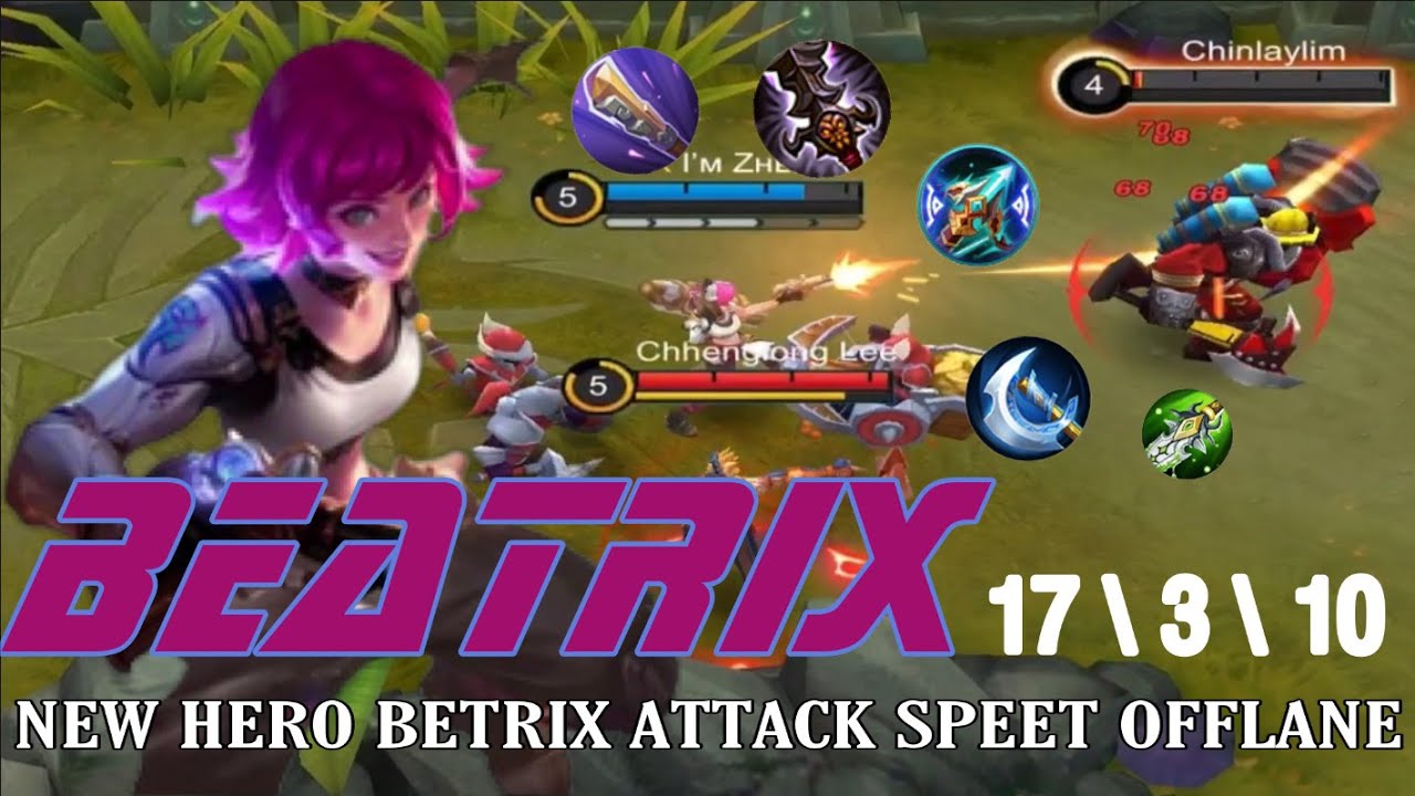 Attack Speed Marksman BEATRIX solo lane gameplay MLBB....... - YouTube