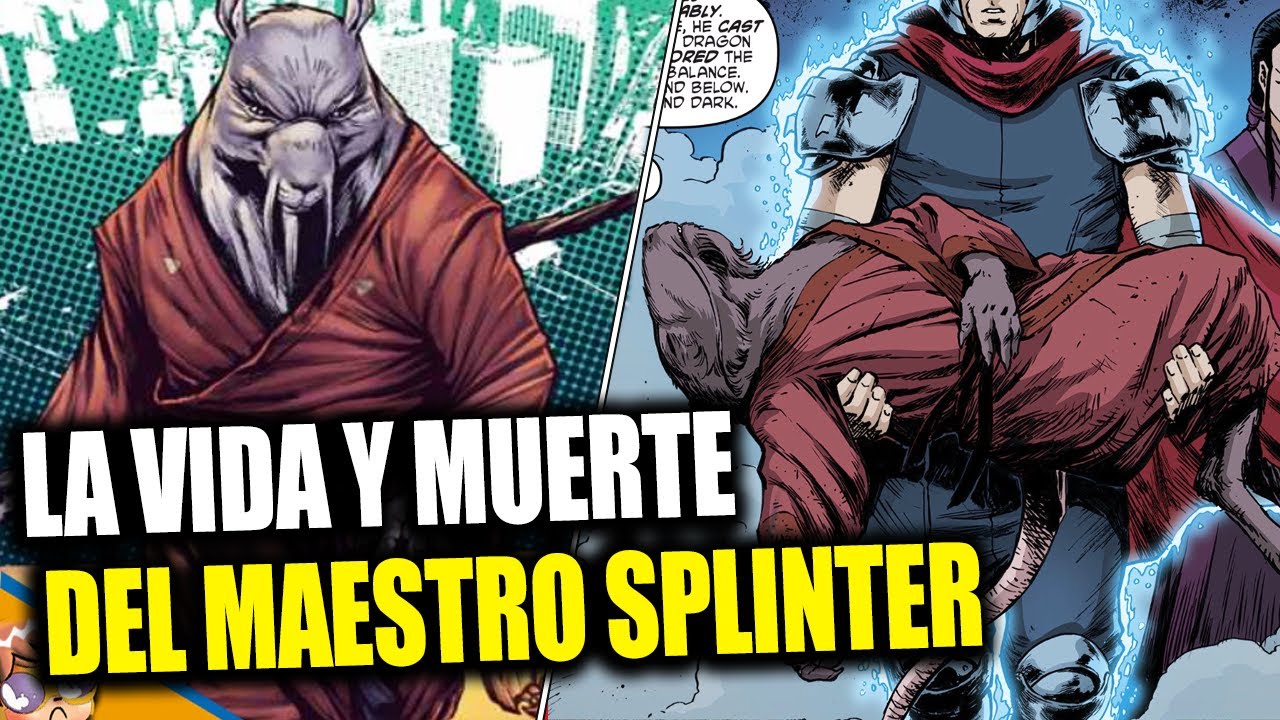 La Vida y Muerte del Maestro Splinter - Biografias Banana - YouTube