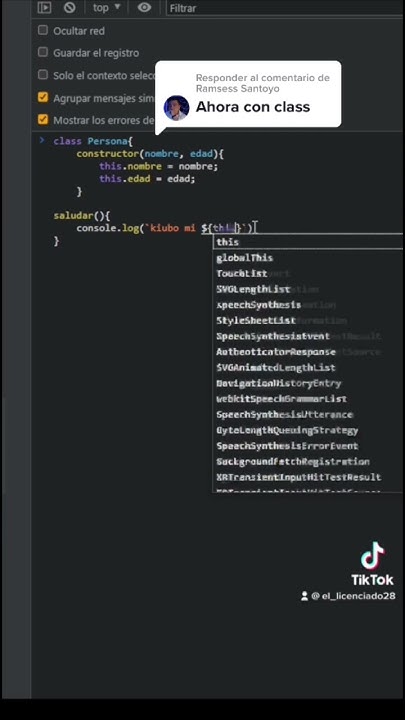 Como crear un objeto con clases (class) en Javascript #foryou #coding #codingtutorial # ...