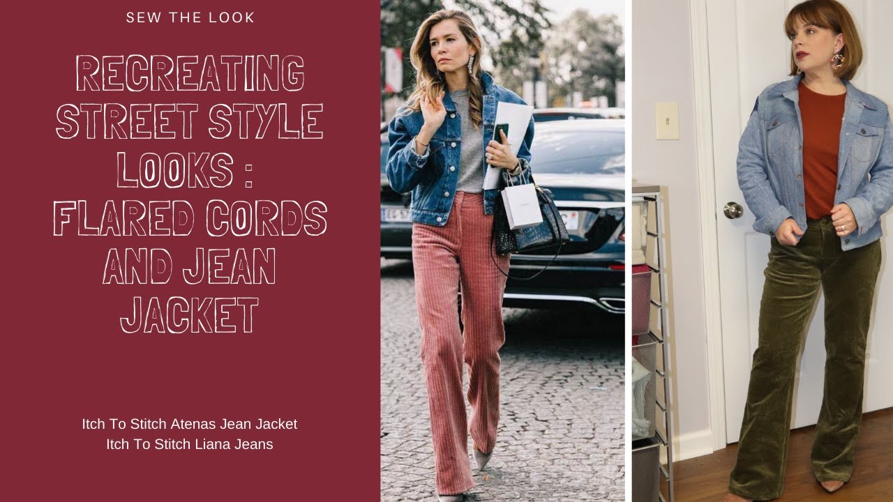 Sew The Look: Flared Cords and Jean Jacket - YouTube