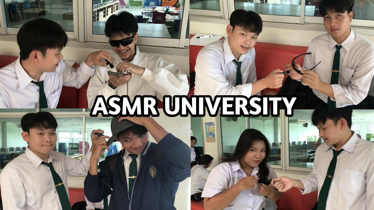 ASMR WITH MY FRIENDS AT UNIVERSITY🏫🎓 - YouTube