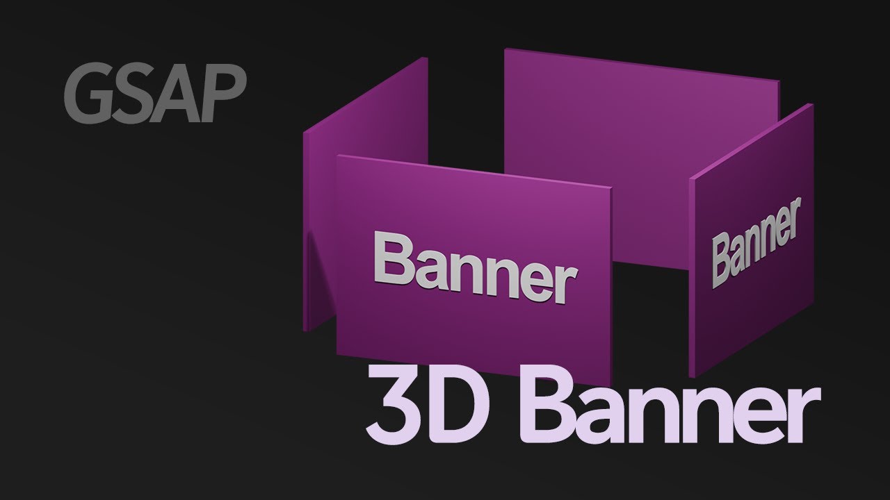 [GSAP] 기초: 3D 회전 배너 gsap.timeline() | GSAP (GreenSock Animation ...