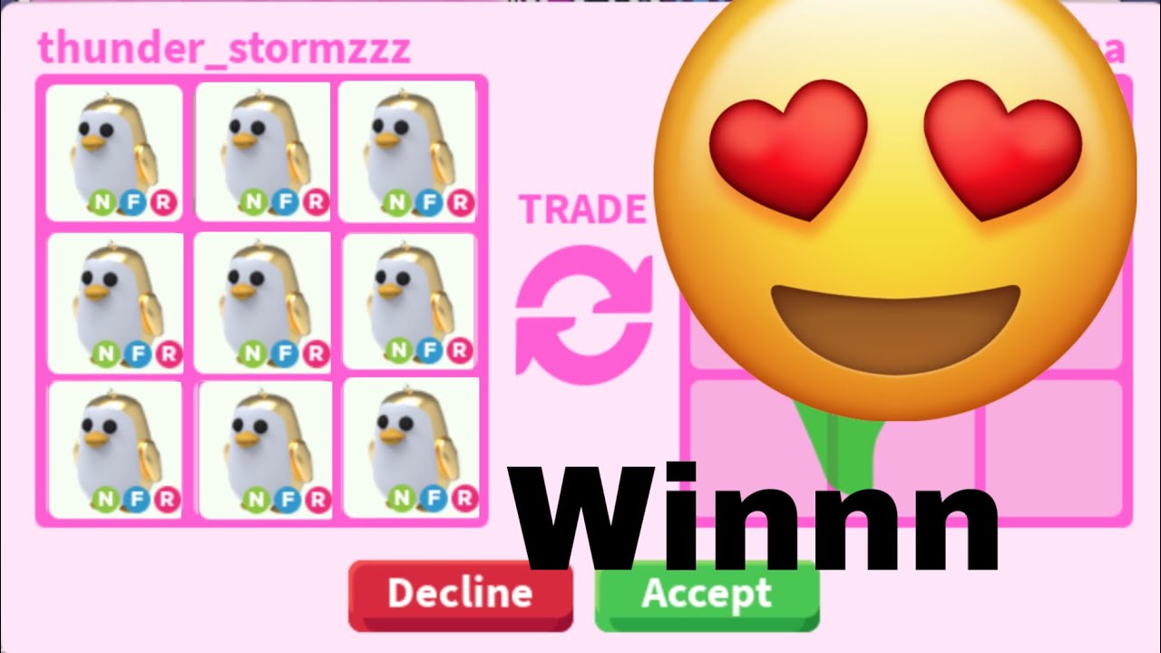 RATING OFFERS FOR MY NEON GOLDEN PENGUIN!😱😱 adopt me# adopt me trading ...