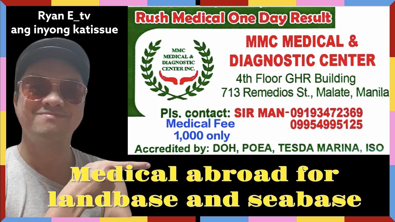 medical abroad for landbase and seabase(mmc)/Ryan E_tv - YouTube