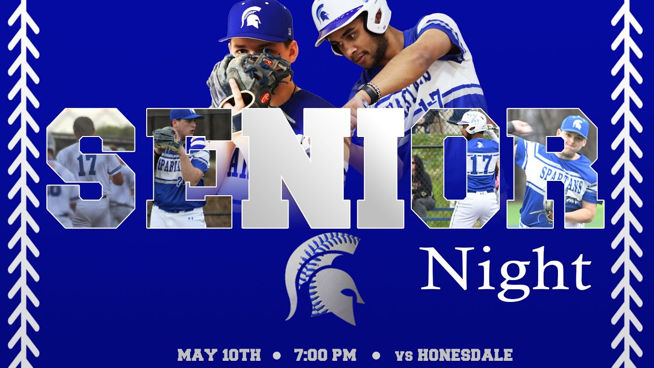 Senior Night Baseball : Mid Valley vs Honesdale - YouTube