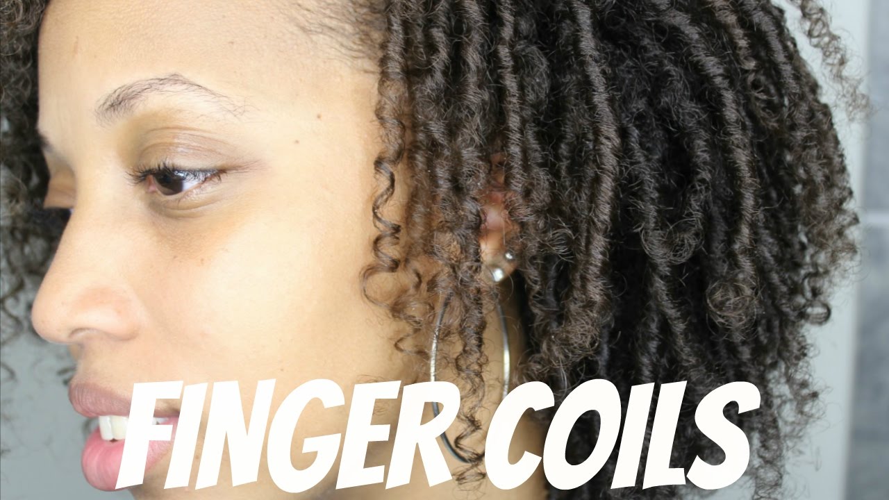 How To: Finger Coils | Natural Hair - YouTube
