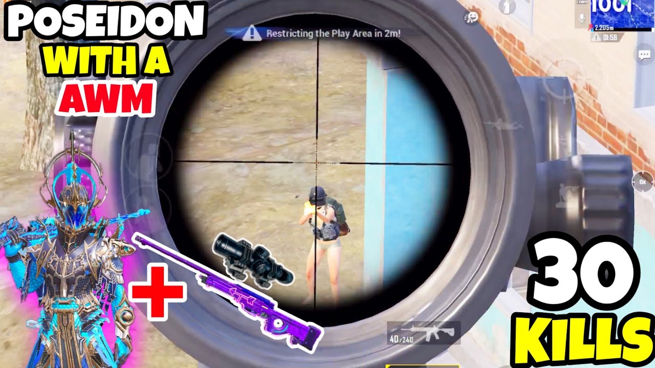 No One Can STOP Poseidon X-Suit + AWM in BGMI • (30 KILLS) • BGMI ...