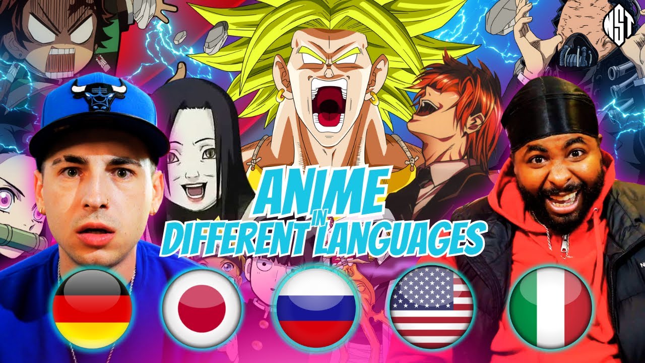 GREATEST ANIME MOMENTS IN DIFFERENT LANGUAGES 😂🔥 - YouTube