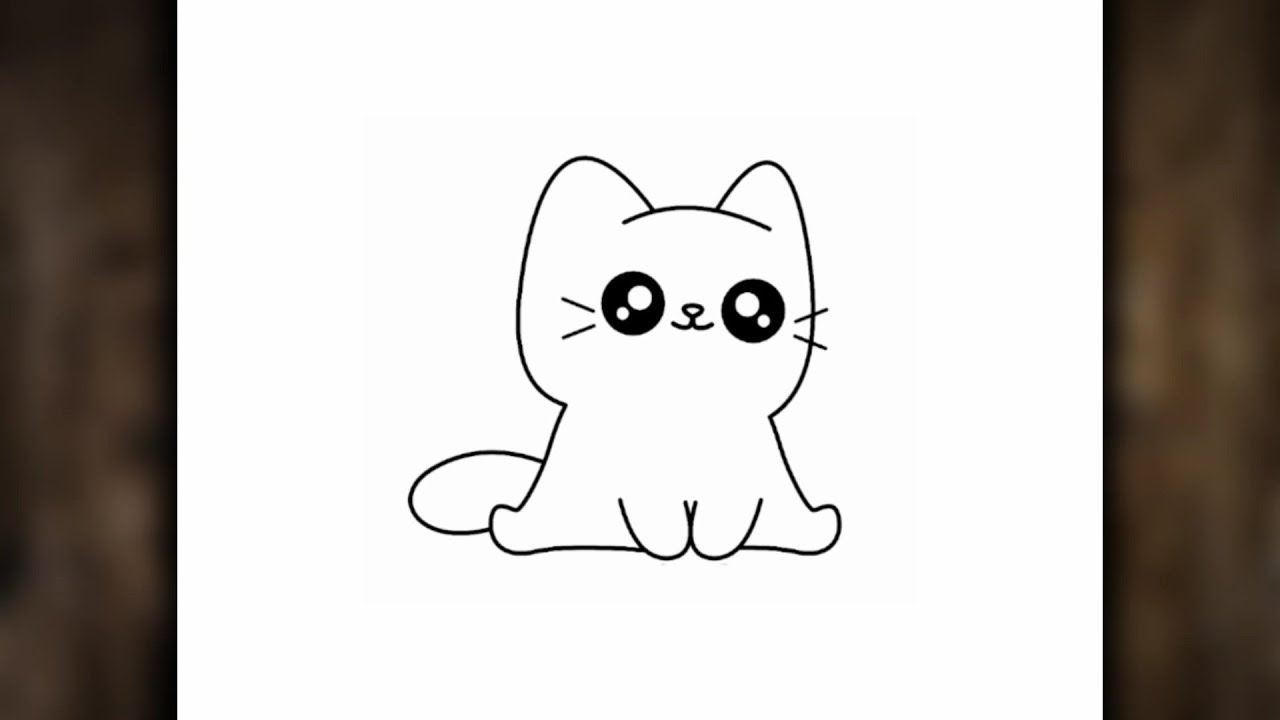 HOW TO DRAW A CAT ( easy 💖 ) - YouTube