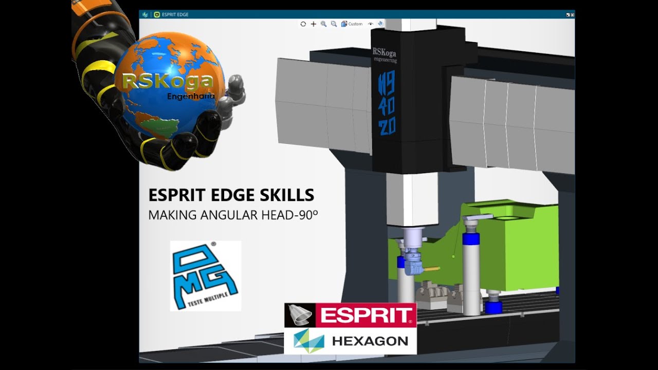 ESPRIT EDGE SKILLS_3 MAKING ANGULAR HEAD 90º - YouTube