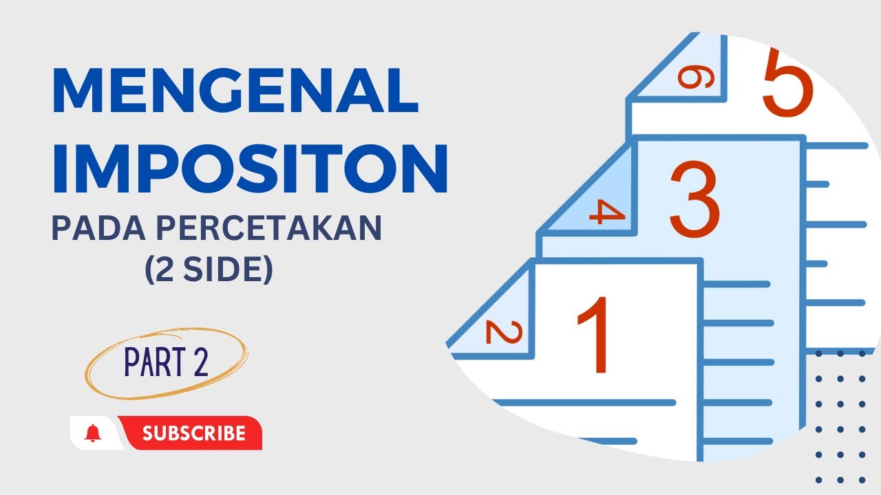 Penempatan image pada posisi cetak 2 muka atau imposition 2 side mode - YouTube