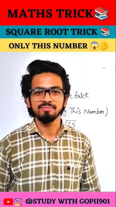 square root trick 📚😱#shorts #viral #youtube #maths #mathstricks #square #shortvideo #trending ...