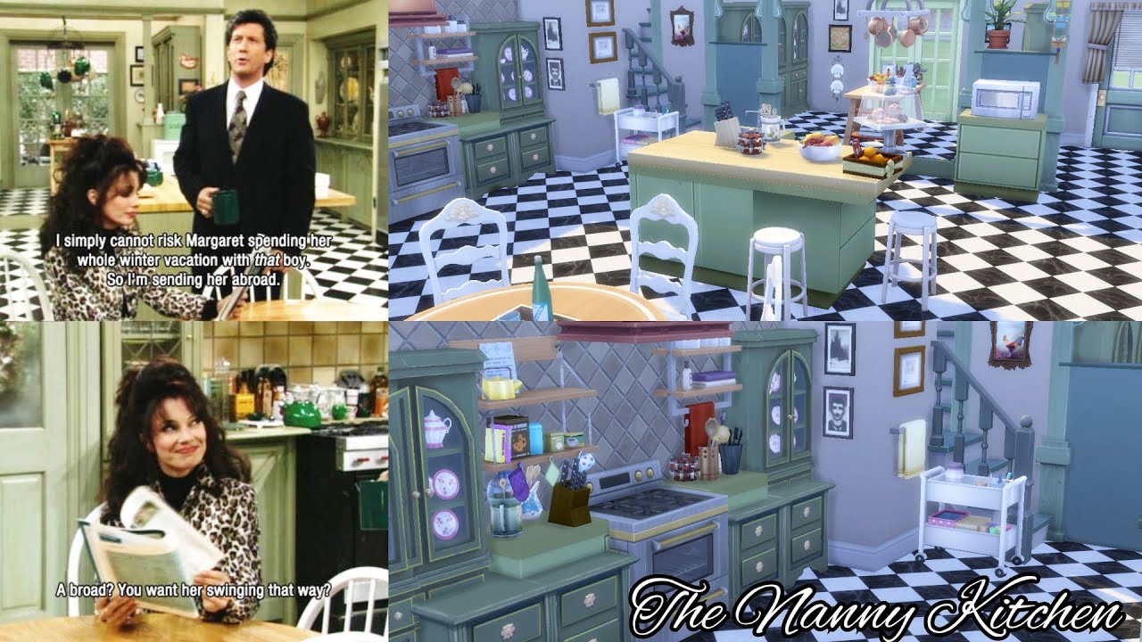 The Nanny Sitcom: Kitchen Inspired (NO CC) - TS4 [SPEED BUILD] - YouTube