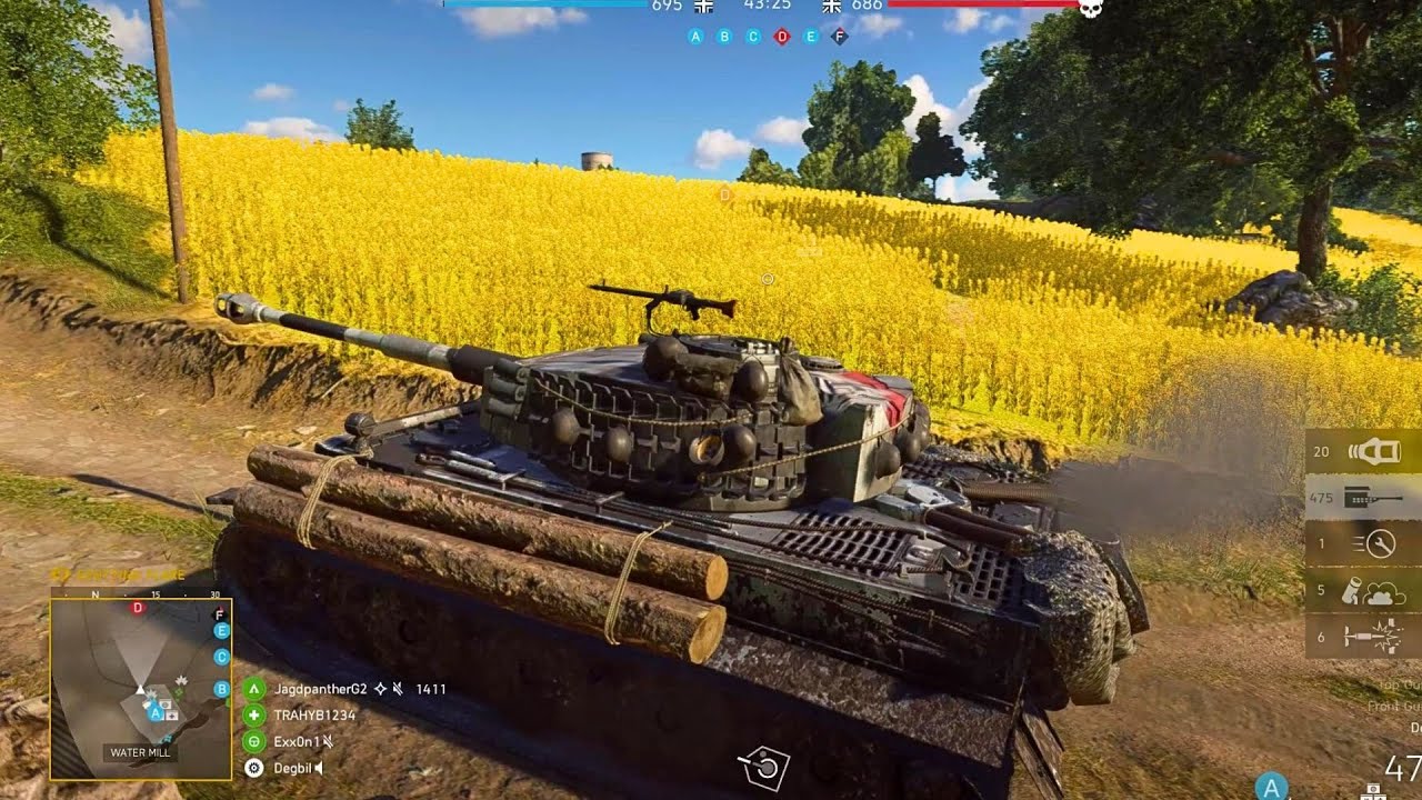 Battlefield V - Tiger Tank Perfect Match [45-0] - YouTube